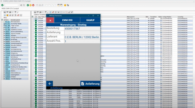 Mobile Prozesse in SAP EWM mit MSB