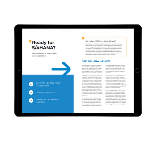 Mobile SAP Lösung von mobisys - Für Logistik, Produktion & mehr